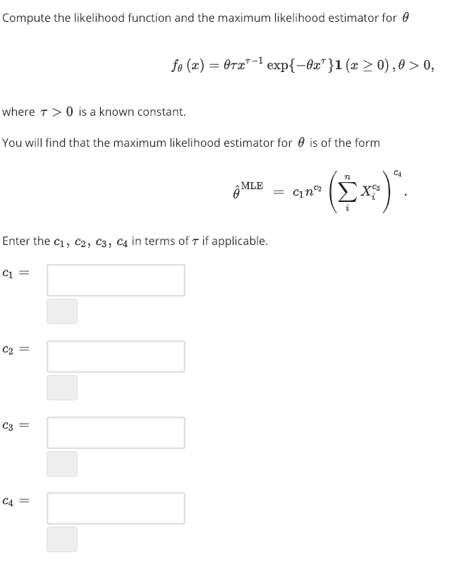 Solved Let X1,...Xn be n i.i.d. random variables with pdf | Chegg.com Solved Let X1,...Xn be n i.i.d. random variables with pdf | Chegg.com
