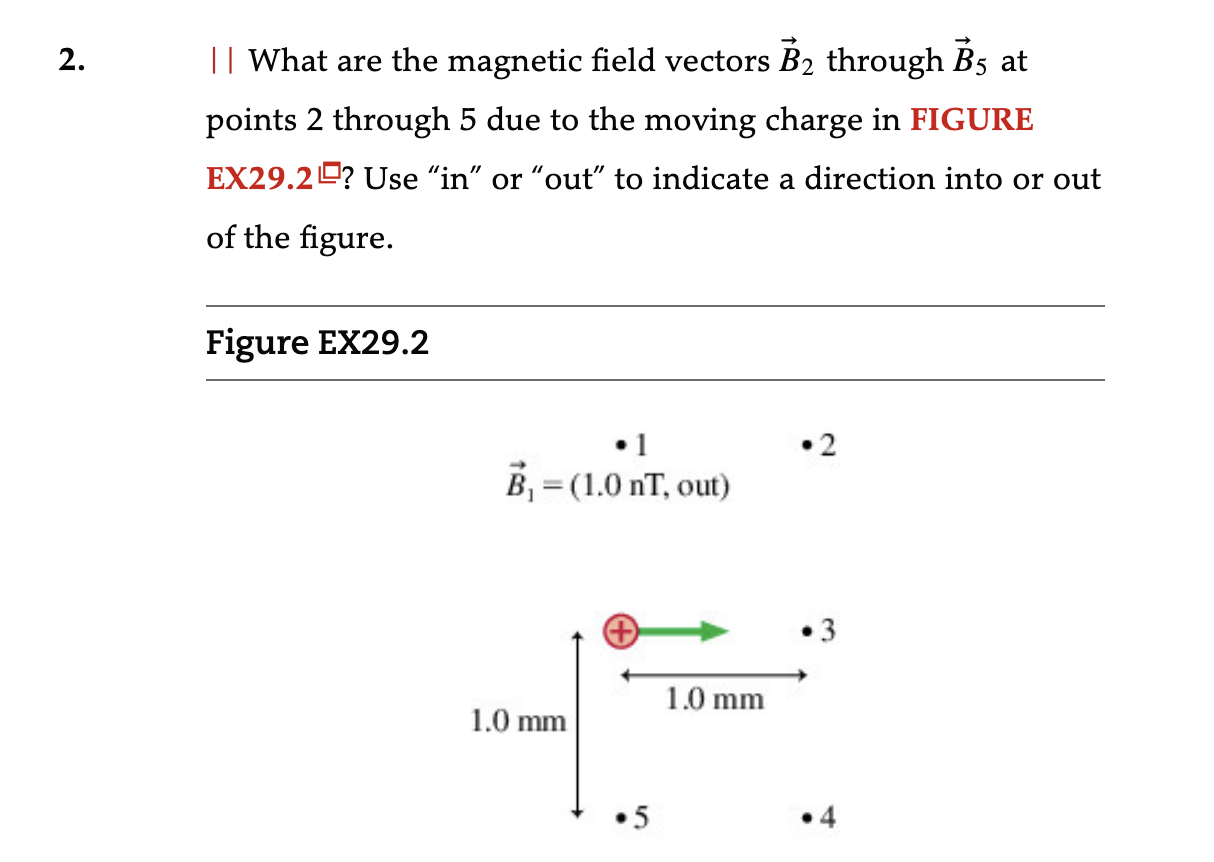 Solved I| What are the magnetic field vectors B2 through B5 | Chegg.com