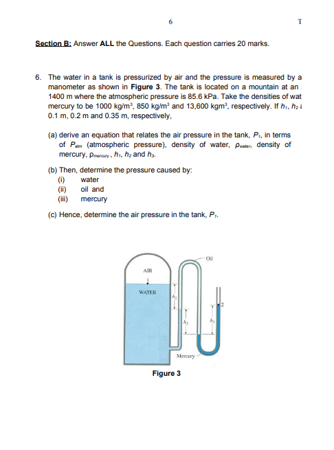 Solved Section B: Answer ALL the Questions. Each question | Chegg.com