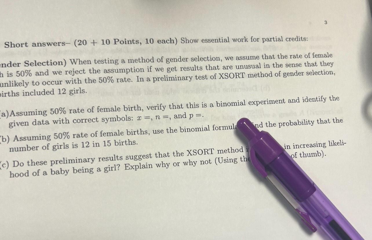 Solved Short answers- (20+10 Points, 10 each ) Show | Chegg.com