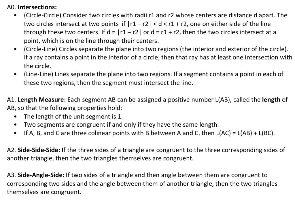 Solved . AO. Intersections: (Circle-Circle) Consider two | Chegg.com
