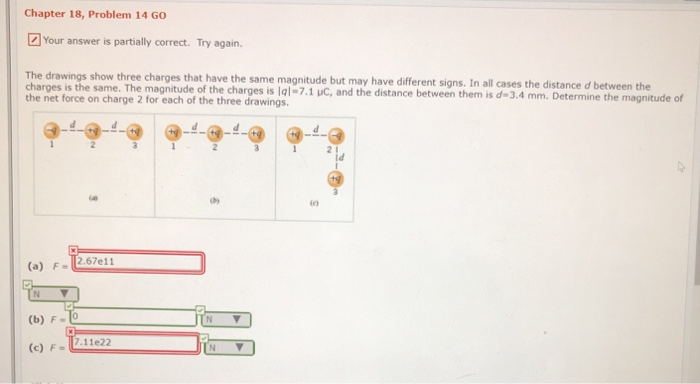 Solved Chapter 18, Problem 14 GO Your answer is partially | Chegg.com