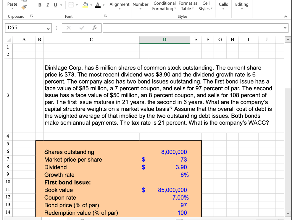 Paste BIU - Cells Editing Alignment Number | Chegg.com