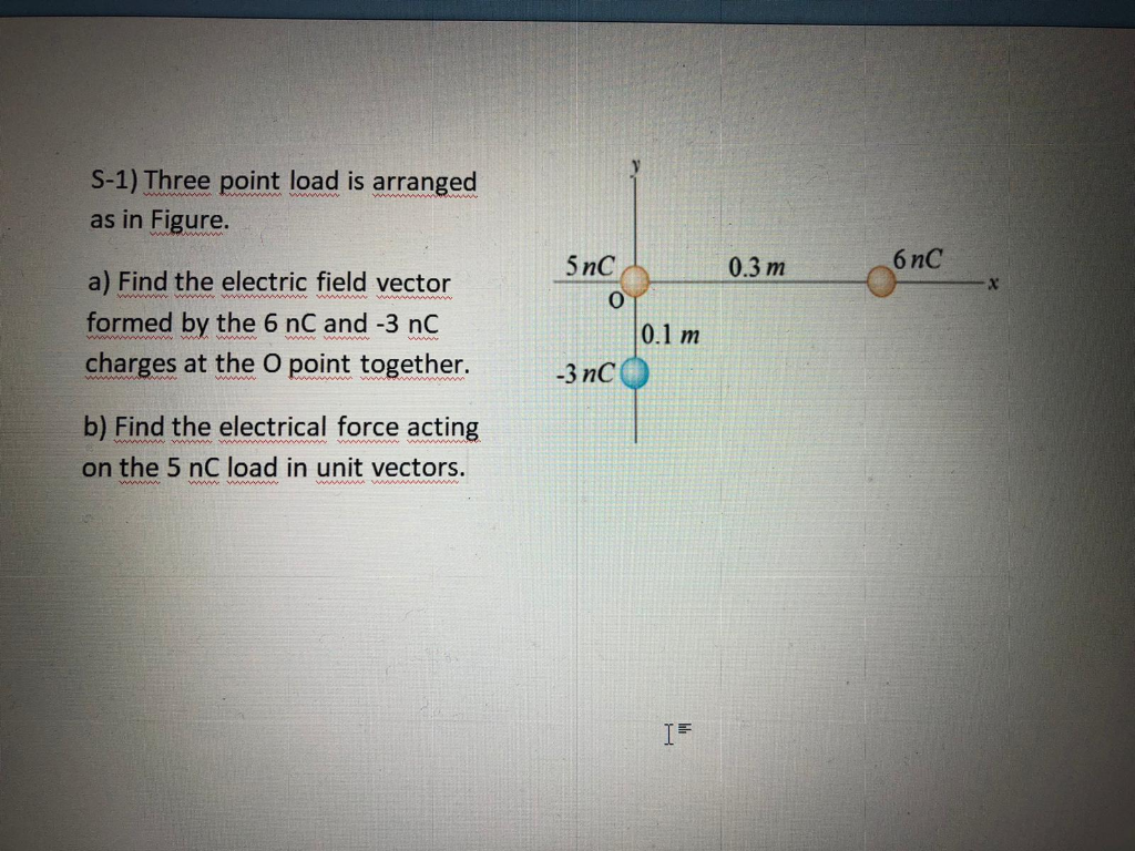 Solved S-1) Three point load is arranged as in Figure. 0.3 m | Chegg.com