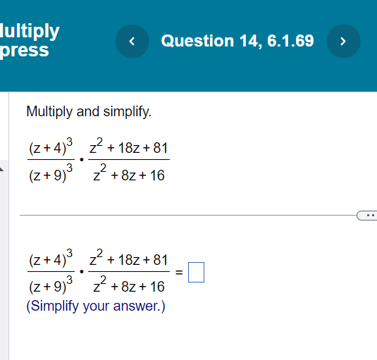 Solved Multiply and simplify. x2x2−36⋅x2+3x−54x2−6x The | Chegg.com