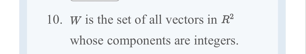 Subsets that Are Not Subspaces In Exercises 7, | Chegg.com