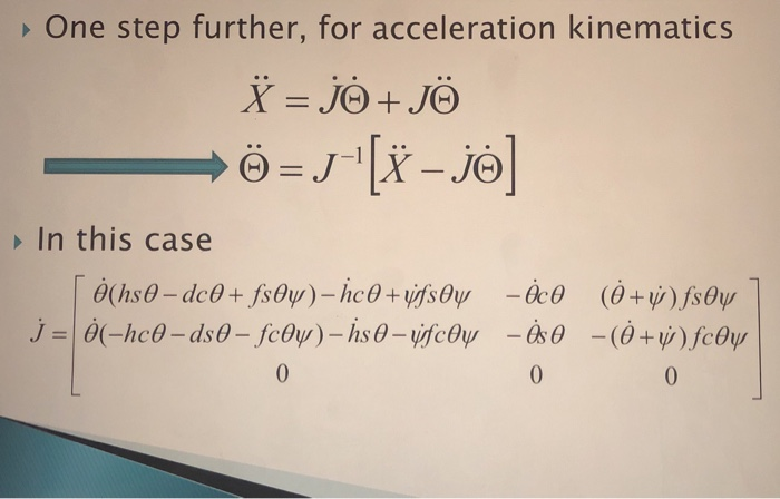 Solved Robotics motion kinematics. Only solve if u can | Chegg.com