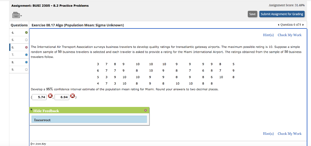 Solved Assignment: BUSI 2305 - 8.2 Practice Problems | Chegg.com