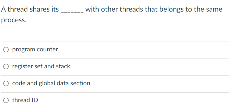 Solved In critical section, O any number of threads can | Chegg.com