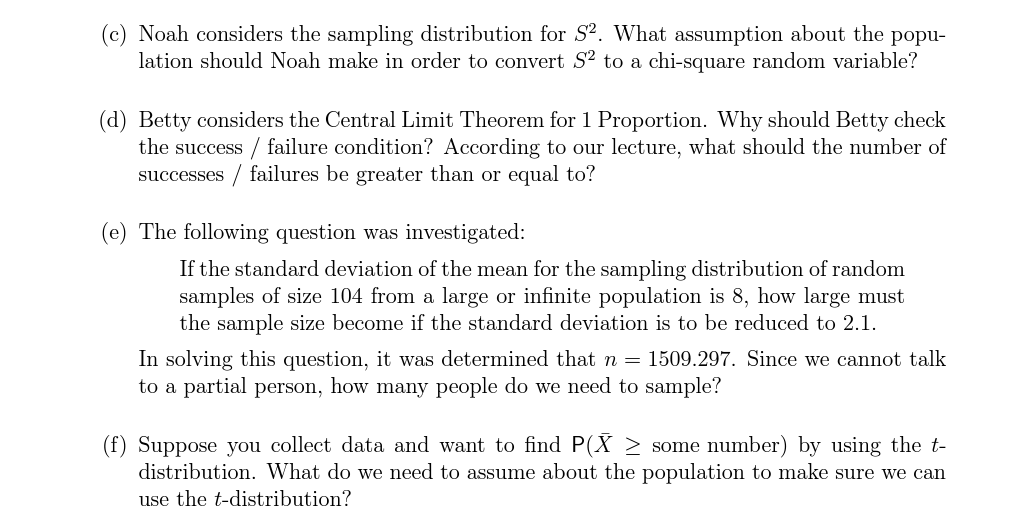 Solved 3. Answer the following concept questions in your own | Chegg.com