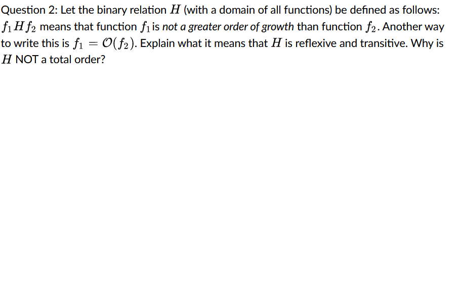 Solved Can someone please explain how function1 is not a | Chegg.com