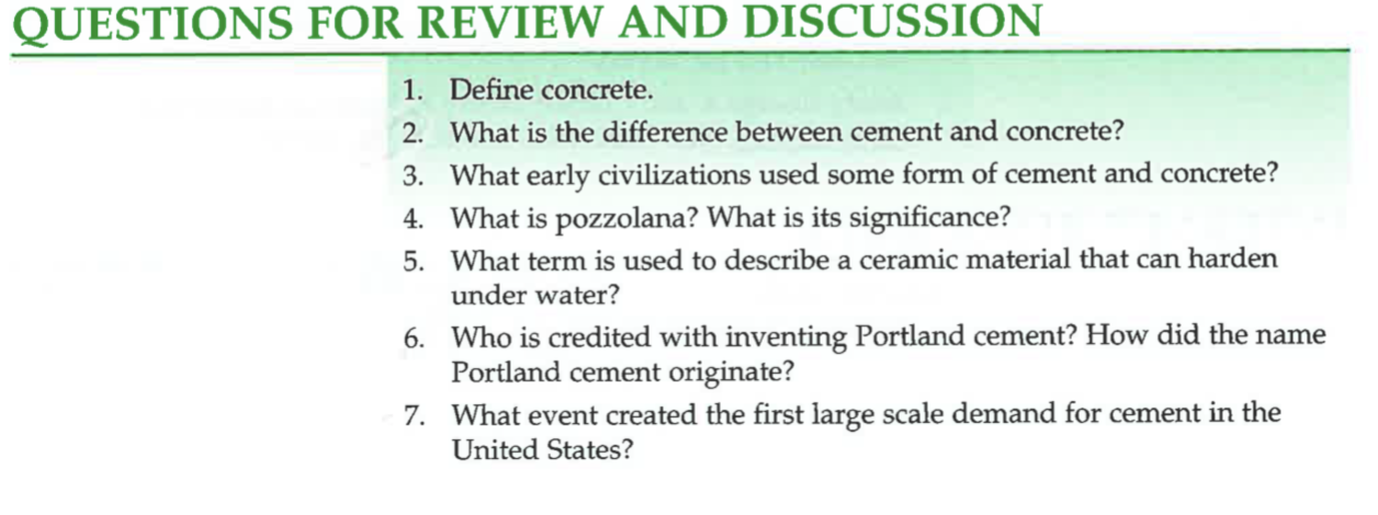 Solved QUESTIONS FOR REVIEW AND DISCUSSION 1. Define | Chegg.com