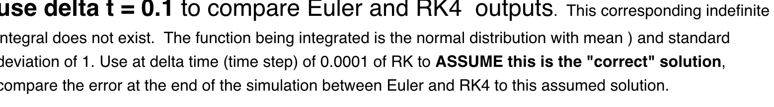 Solved 2π1∫02e−t2Ise delta t=0.1 to compare Euler and RK4 | Chegg.com