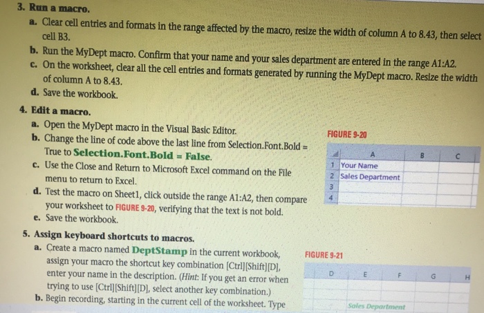 Solved Plan and enable a macro. a. You need to plan a macro | Chegg.com