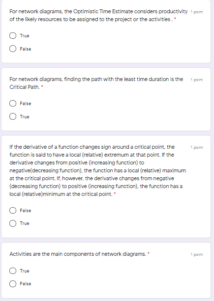 Solved For network diagrams, the Optimistic Time Estimate | Chegg.com
