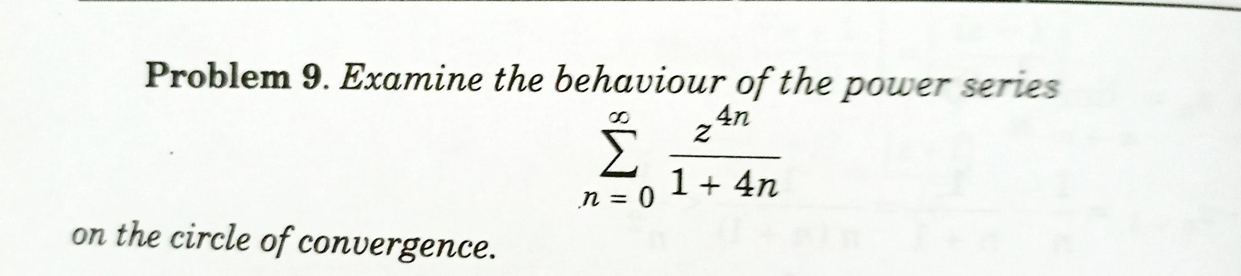 Solved 4n Problem 9. Examine the behaviour of the power | Chegg.com