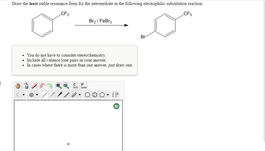 Solved Draw the least stable resonance form for the | Chegg.com