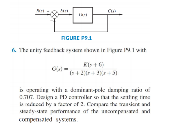 Solved Please Help Design A P1 Controller To Drive The Step 