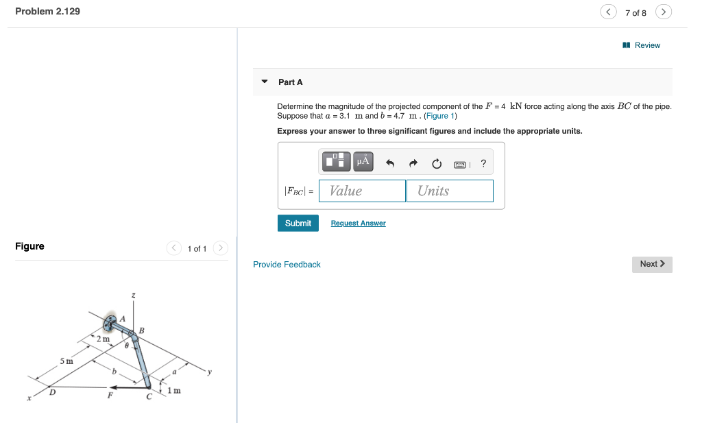 Solved Problem 2.129 7 of 8 A Review Part A Determine the | Chegg.com