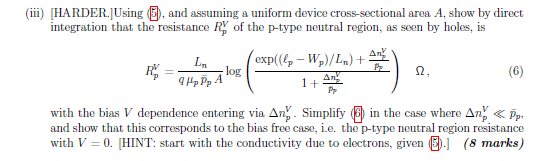 Solved Question 4 (25 marks) A constant (D.C.) forward bias | Chegg.com