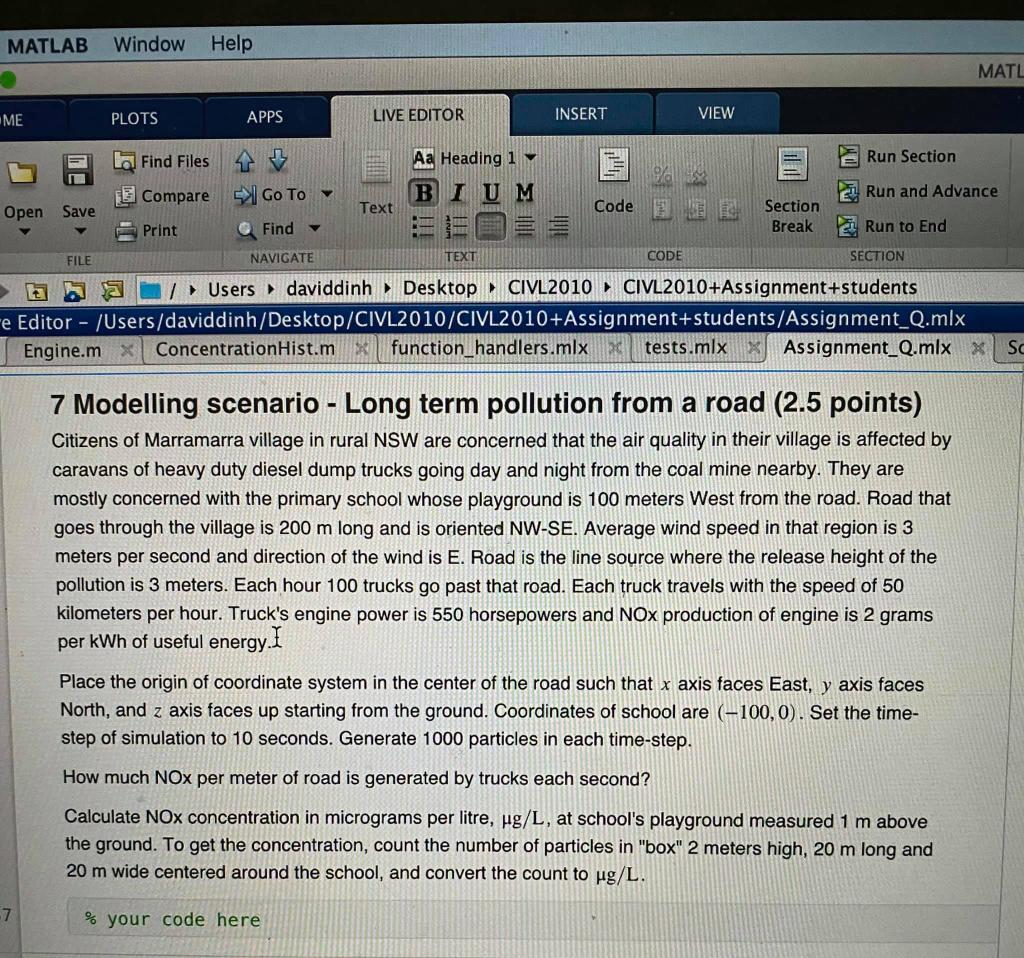 MATLAB Window Help MATU ME PLOTS APPS LIVE EDITOR | Chegg.com