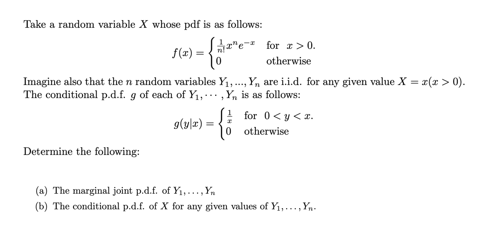 Solved Take a random variable x ﻿whose pdf is as | Chegg.com