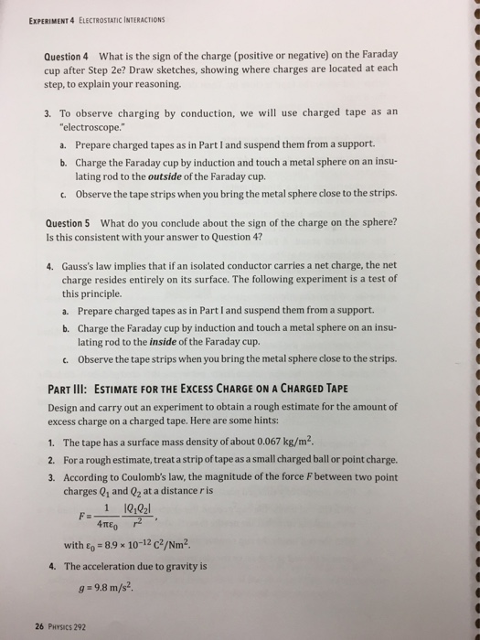 Solved Electrostatic Interactions. Question 1 what can you | Chegg.com