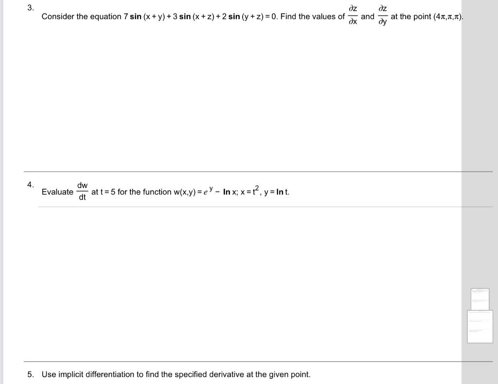 Solved 1. dw For the given functions, (a) express as a | Chegg.com