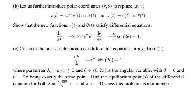 Solved 2. Consider the following second-order, linear | Chegg.com