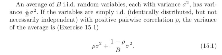 Solved Derive the variance formula (15.1). This appears to | Chegg.com