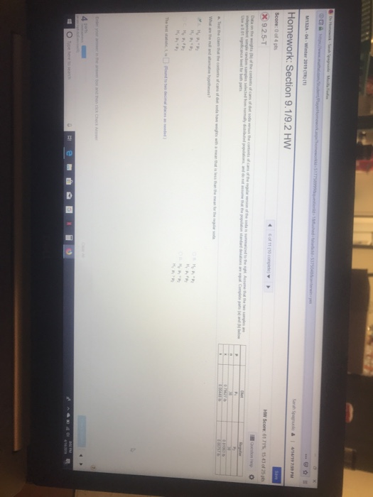 Homework: Section 9.1/9.2 HW | Chegg.com