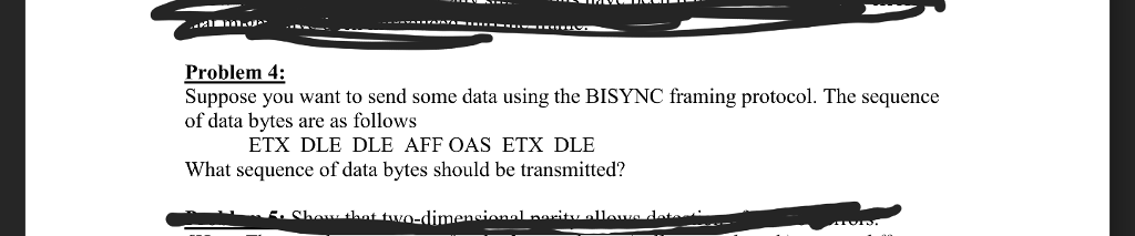 Solved Problem 4 Suppose you want to send some data using | Chegg.com