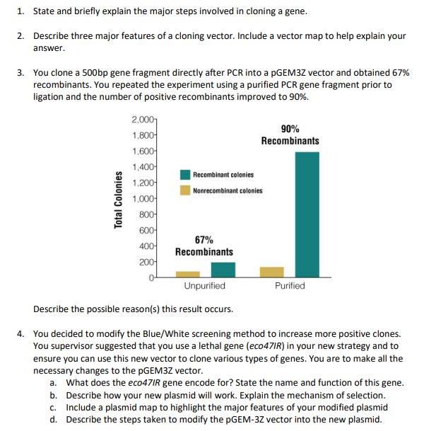 Solved 1. State and briefly explain the major steps involved | Chegg.com