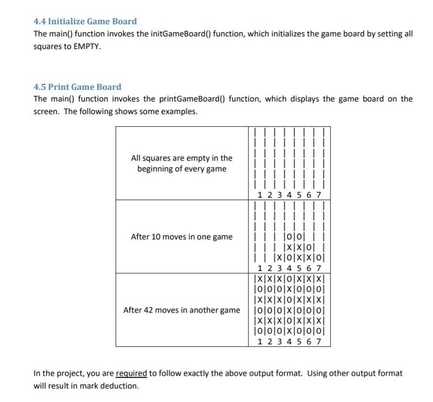 your task is to implement the game of Connect 4 for | Chegg.com