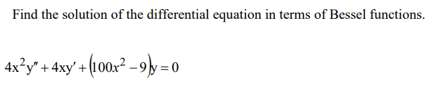 Solved Find the solution of the differential equation in | Chegg.com