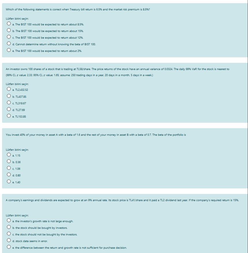 Solved Which of the following provides the best example of a | Chegg.com