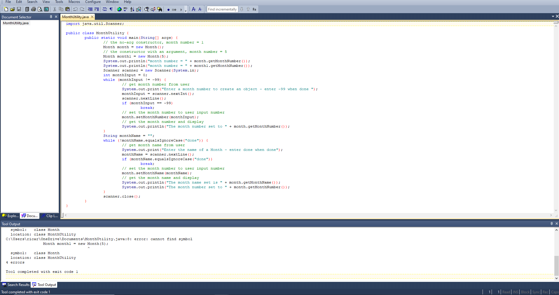 Solved When inputting the MonthlyUtility into TextPad, I run | Chegg.com