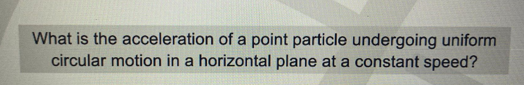 Solved What is the acceleration of a point particle | Chegg.com
