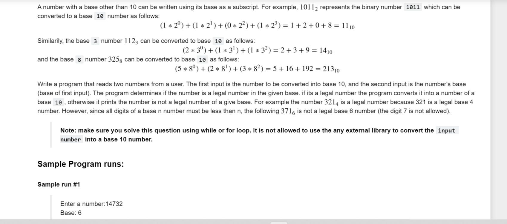 (1∗20)+(1∗21)+(0∗22)+(1∗23)=1+2+0+8=1110 Similarily, | Chegg.com