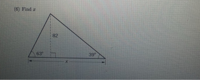 Solved (6) Find a 63 m 39° | Chegg.com