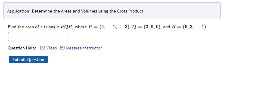 Solved Application: Determine the Areas and Volumes using | Chegg.com