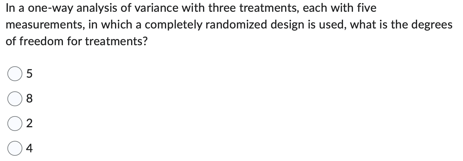 Solved In a one-way analysis of variance with three | Chegg.com