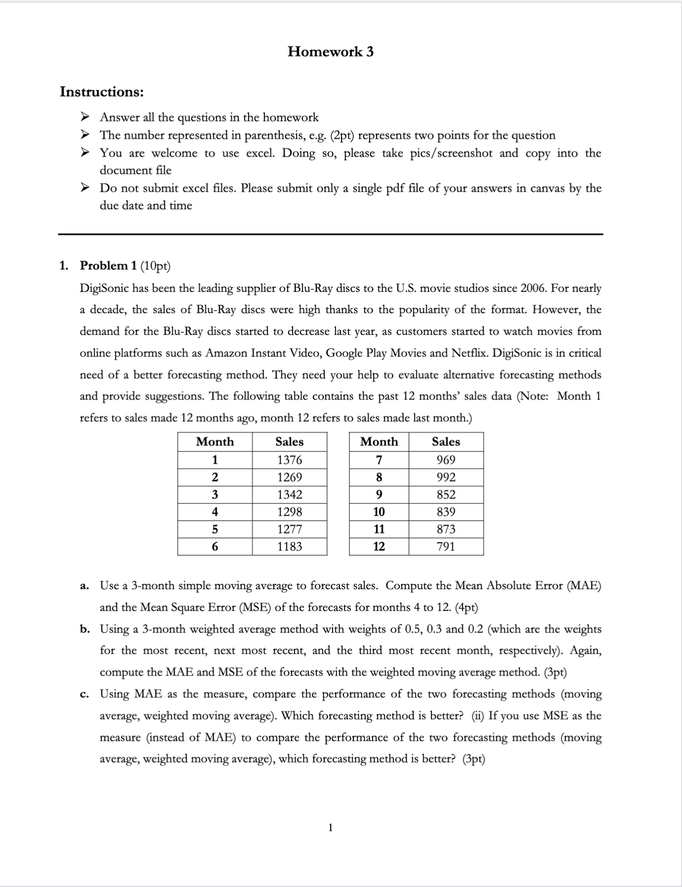 Solved Instructions: Answer all the questions in the | Chegg.com