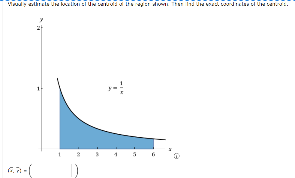 Solved Visually estimate the location of the centroid of the | Chegg.com