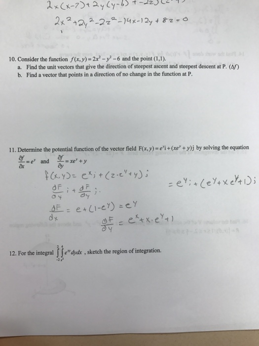Solved Consider The Function F X Y 2x 2 Y 2 6 And
