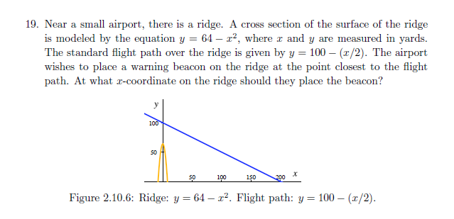Solved 19. Near a small airport, there is a ridge. A cross | Chegg.com