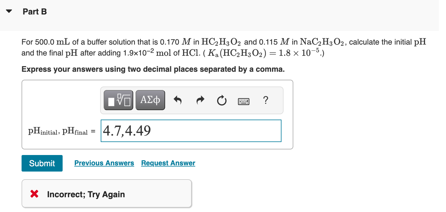 Solved For 500.0 mL of a buffer solution that is 0.170M in | Chegg.com