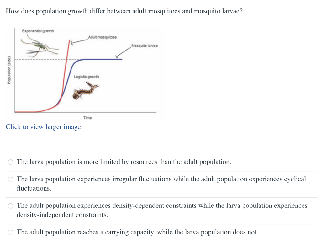 Solved How does population growth differ between adult | Chegg.com