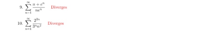 Solved Diverges ne -1 3nn | Chegg.com