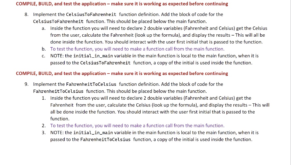 Solved Step by step instructions for Program 3: Read the | Chegg.com
